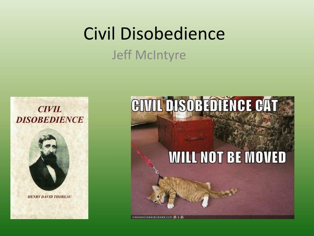 PPT - Civil Disobedience PowerPoint Presentation, free download - ID ...