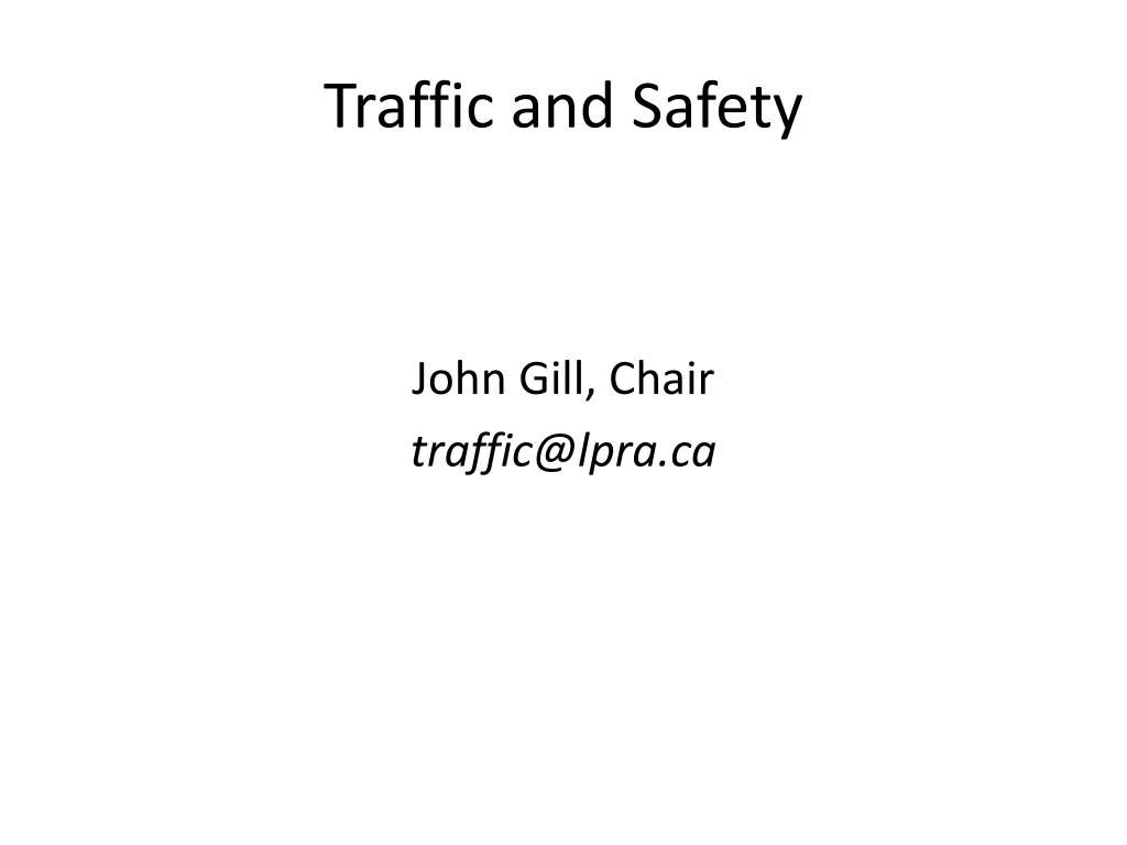 PPT - Traffic and Safety PowerPoint Presentation, free download - ID ...