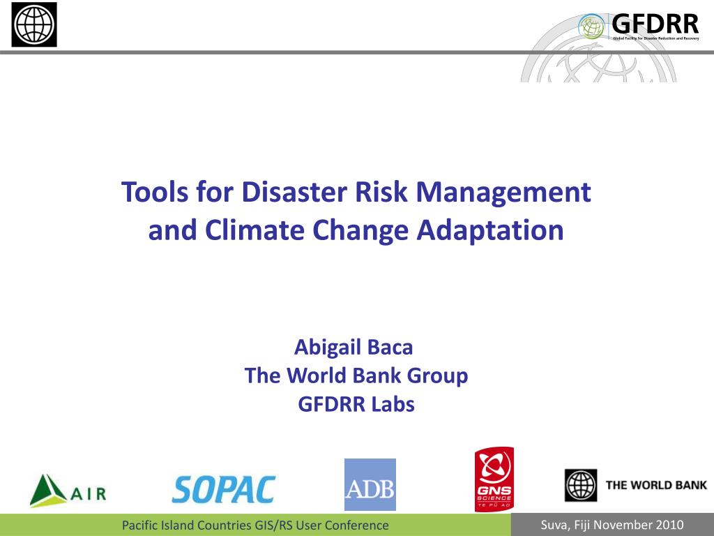 PPT - Tools for Disaster Risk Management and Climate Change Adaptation ...