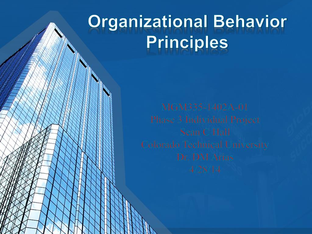 PPT - Organizational Behavior Principles PowerPoint Presentation, free ...