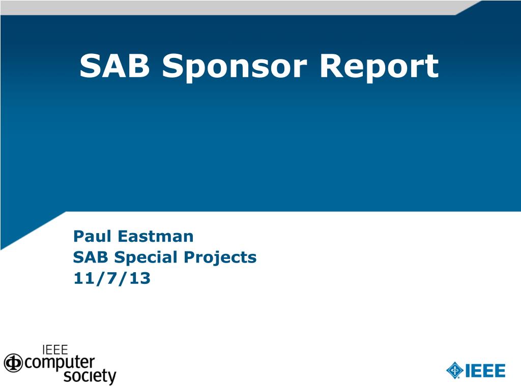 PPT - SAB Sponsor Report PowerPoint Presentation, free download - ID ...