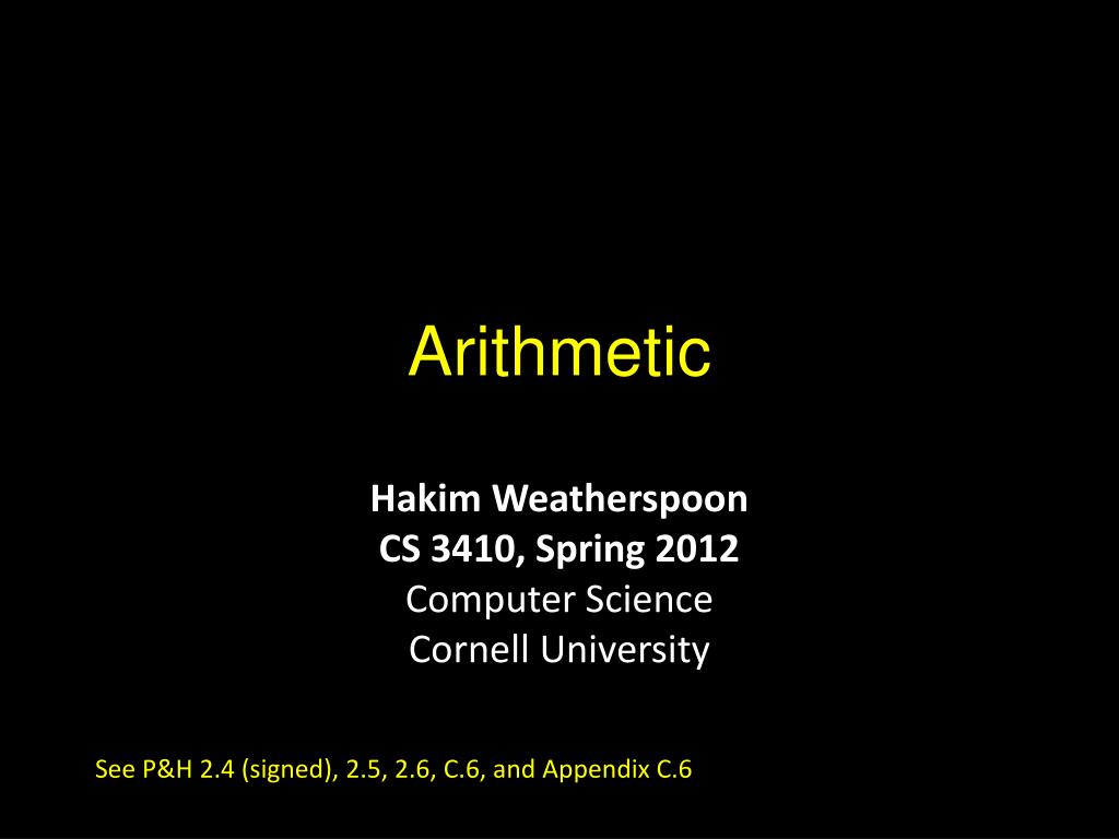 PPT - Arithmetic PowerPoint Presentation, free download - ID:2417819