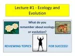 PPT - Ecology and Evolution PowerPoint Presentation, free download - ID ...
