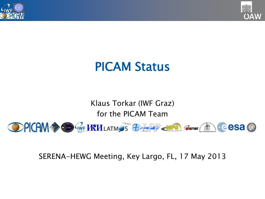 PPT - PICAM Status PowerPoint Presentation, free download - ID:2418450