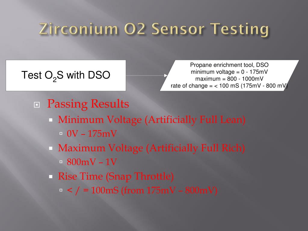 PPT - Zirconium O2 Sensor Testing PowerPoint Presentation, free ...