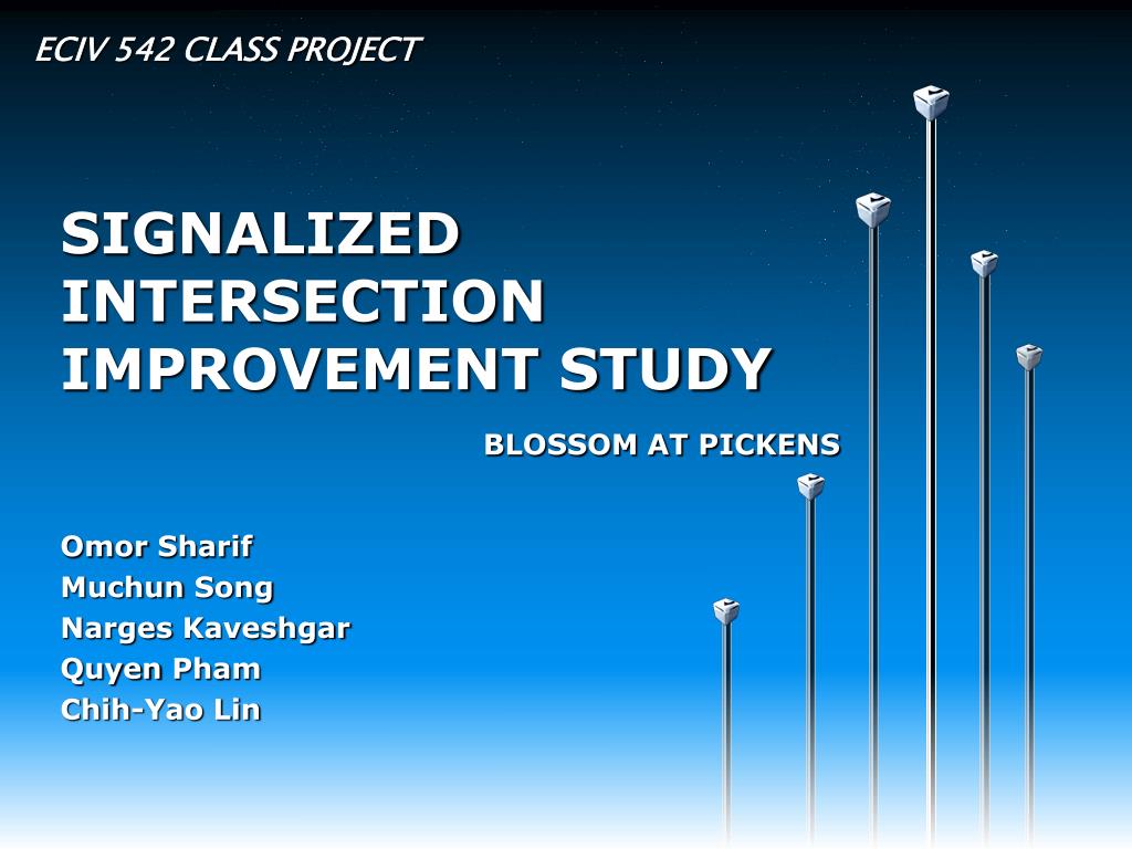 PPT - SIGNALIZED INTERSECTION IMPROVEMENT STUDY PowerPoint Presentation ...