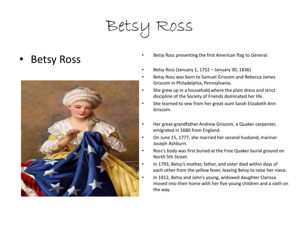 PPT - Betsy Ross PowerPoint Presentation, free download - ID:2421689