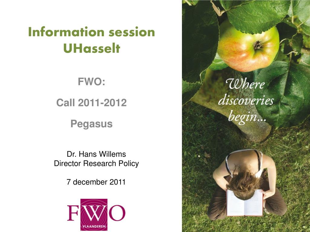 PPT - Information session UHasselt PowerPoint Presentation, free ...