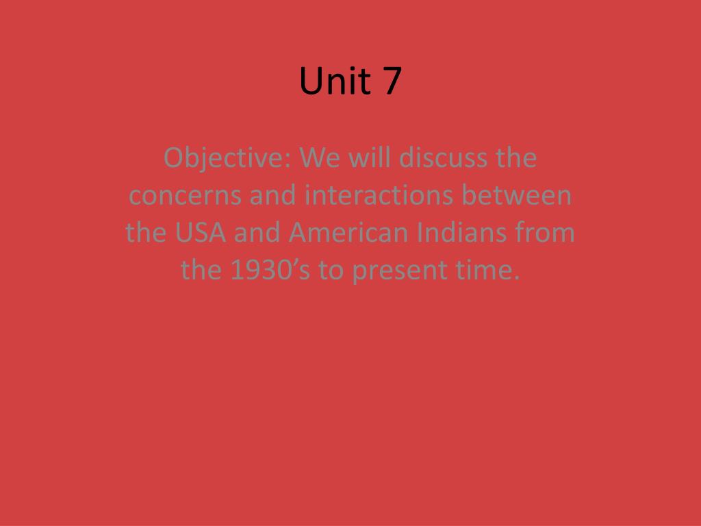 PPT - Unit 7 PowerPoint Presentation, free download - ID:2422325