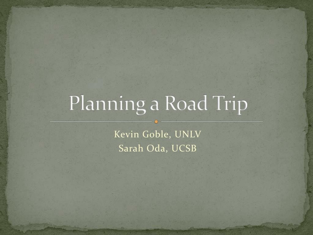 PPT - Planning a Road Trip PowerPoint Presentation, free download - ID ...