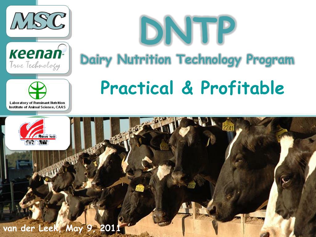 PPT - DNTP Dairy Nutrition Technology Program PowerPoint Presentation ...