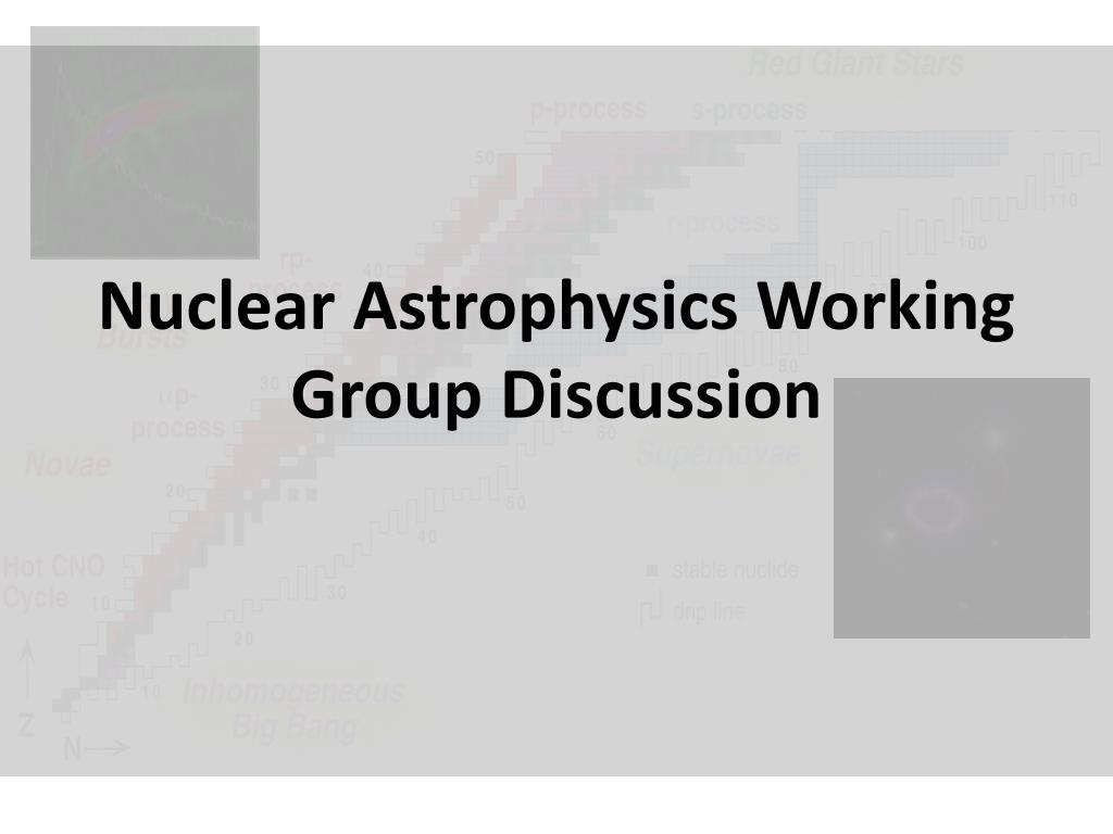 PPT - Nuclear Astrophysics Working Group Discussion PowerPoint ...