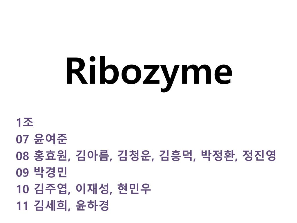 PPT - Ribozyme PowerPoint Presentation, free download - ID:2426667