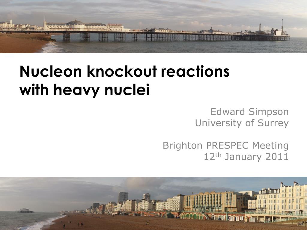 PPT - Nucleon knockout reactions with heavy nuclei PowerPoint ...