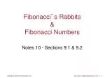 PPT - Fibonacci numbers PowerPoint Presentation, free download - ID:238740