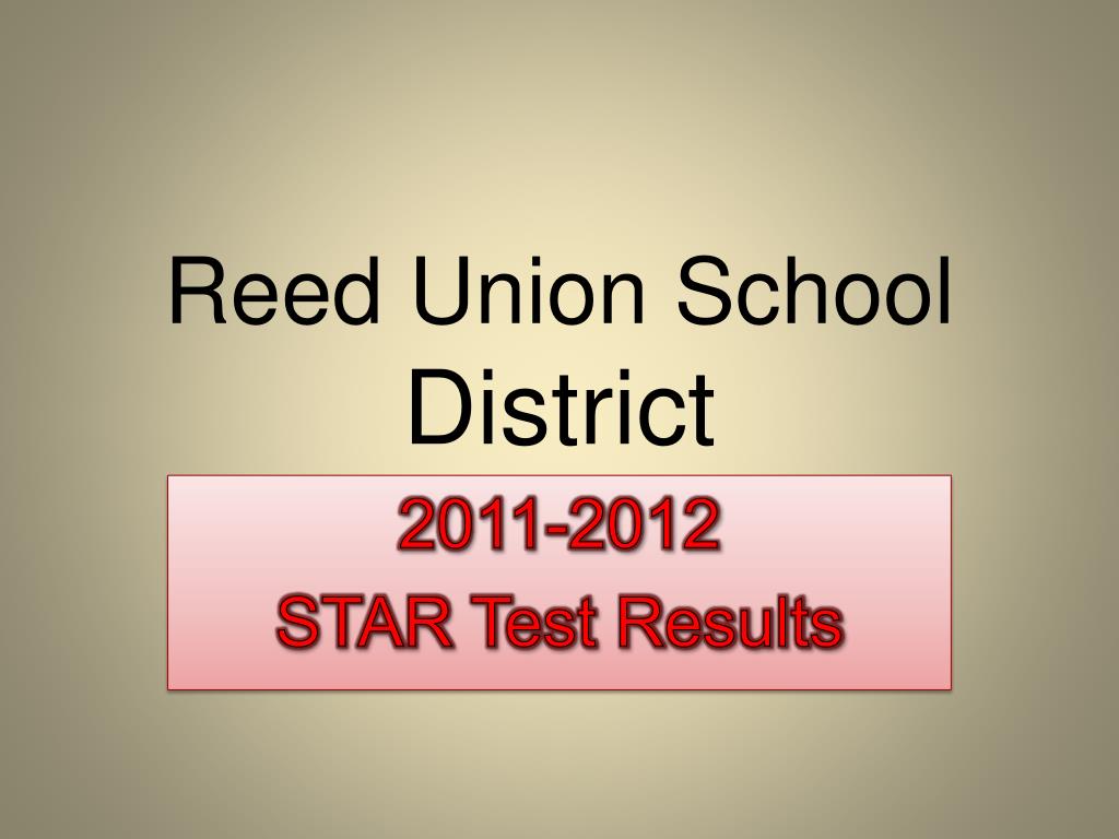 PPT - Reed Union School District PowerPoint Presentation, free download ...
