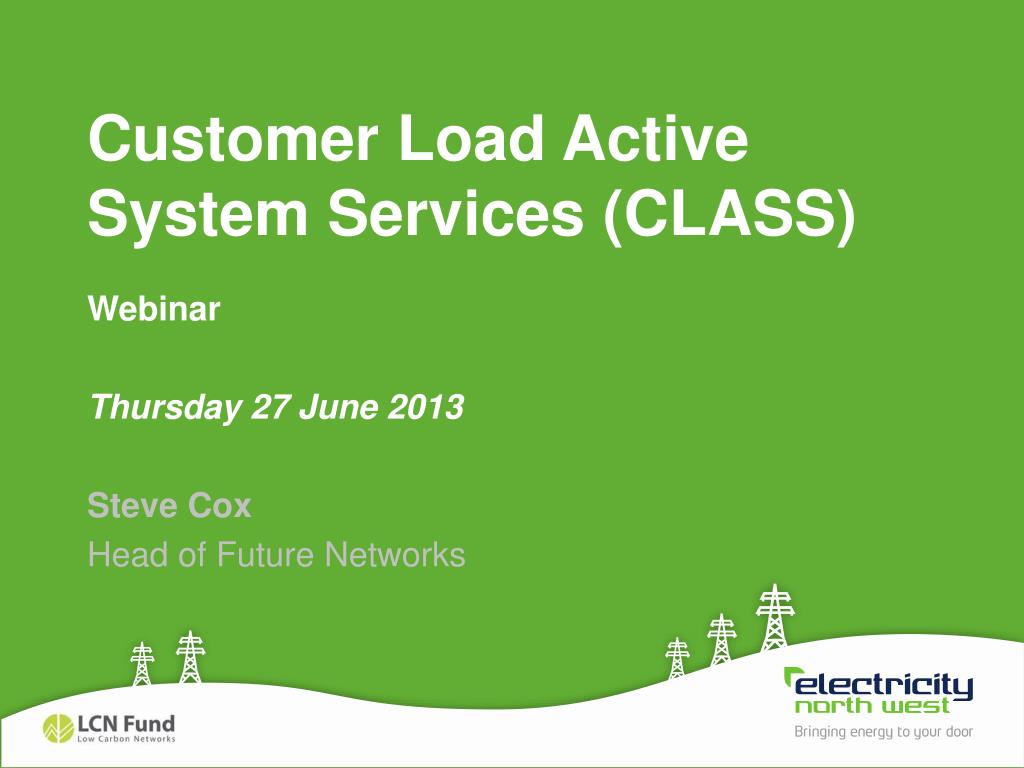 PPT - Customer Load Active System Services (CLASS) PowerPoint ...