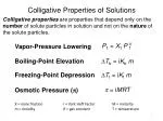 PPT - Colligative Properties of Solutions PowerPoint Presentation, free ...