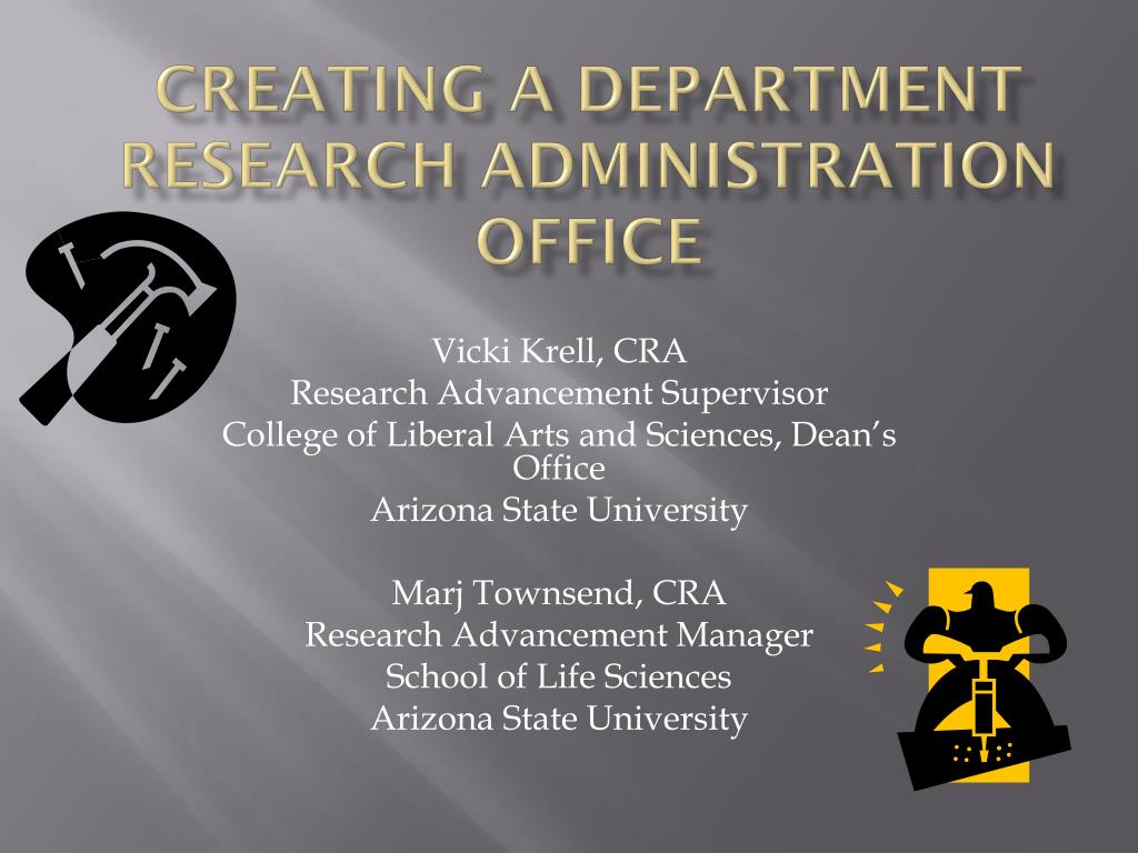 PPT - Establishing a Department Research Administration Office ...