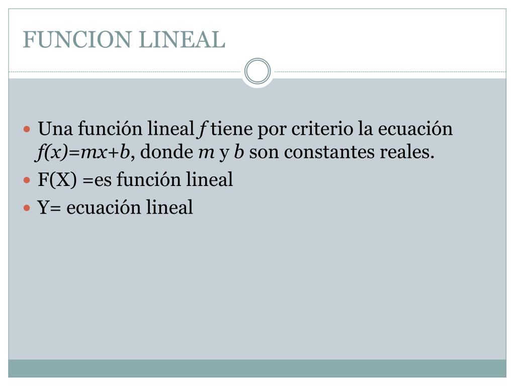 PPT - FUNCION LINEAL PowerPoint Presentation, free download - ID:2431799