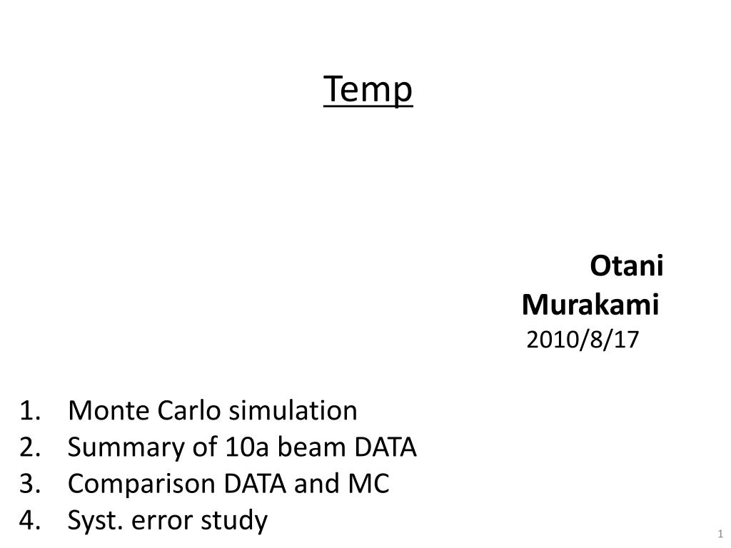 PPT - Temp PowerPoint Presentation, free download - ID:2432207