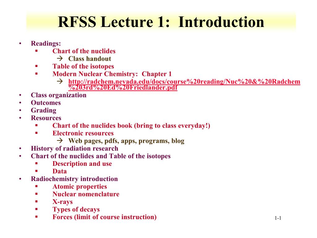 PPT - RFSS Lecture 1: Introduction PowerPoint Presentation, free ...