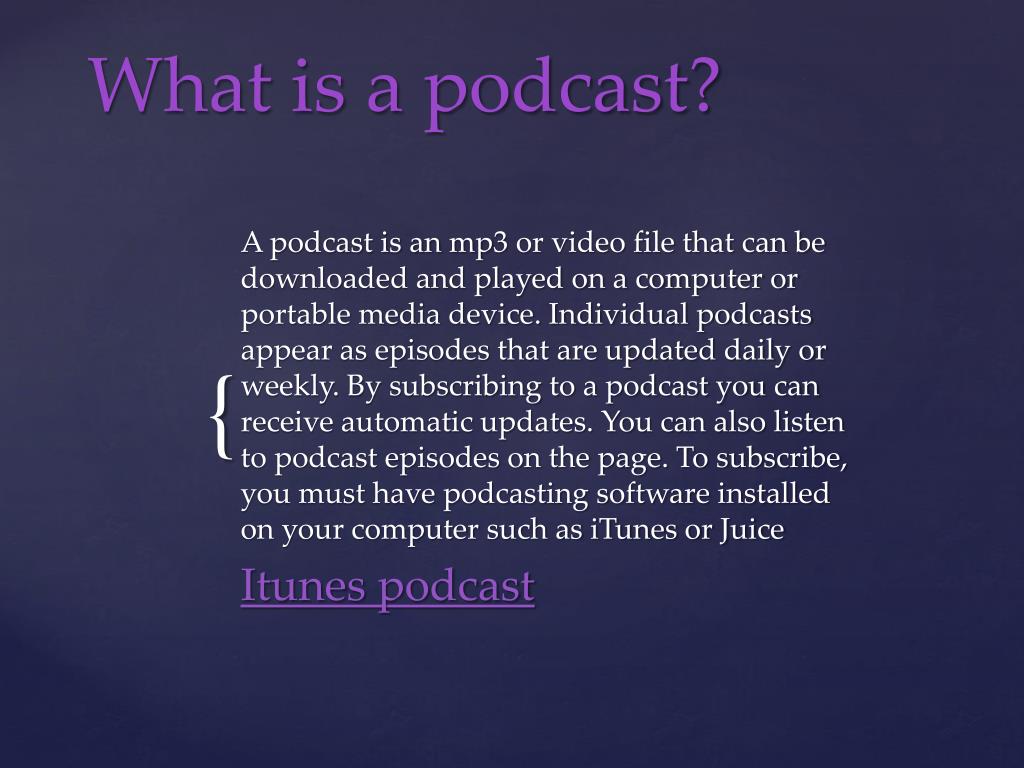 PPT - Understanding Podcasts: A Guide to Listening, Subscribing, and ...