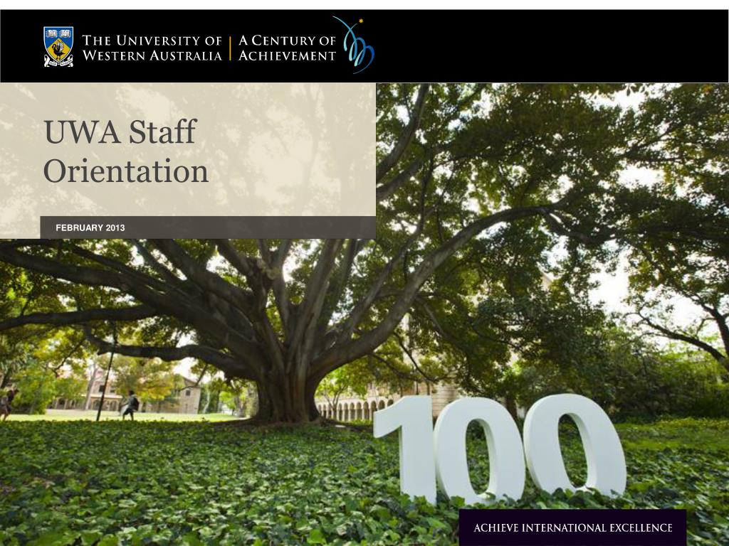 PPT - UWA Staff Orientation PowerPoint Presentation, free download - ID ...