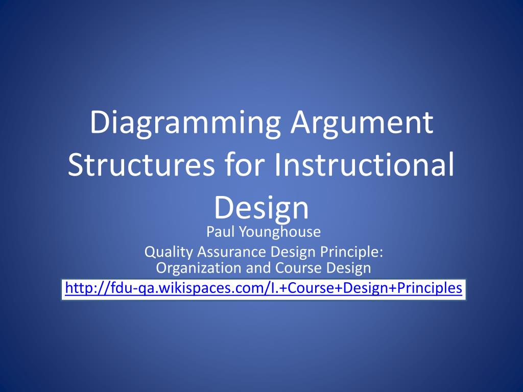 PPT - Diagramming Argument Structures for Instructional Design ...