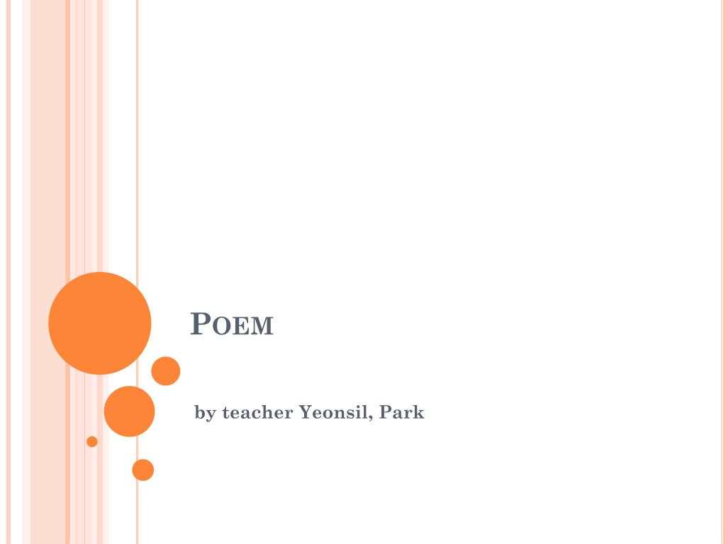 PPT - Poem PowerPoint Presentation, free download - ID:2437140