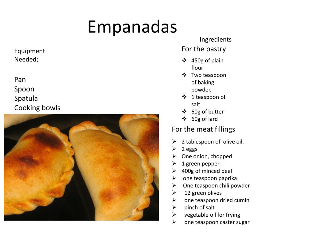 PPT - Empanadas PowerPoint Presentation, free download - ID:2437523