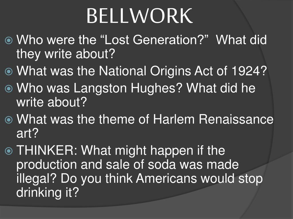 PPT - BELLWORK PowerPoint Presentation, free download - ID:2440023