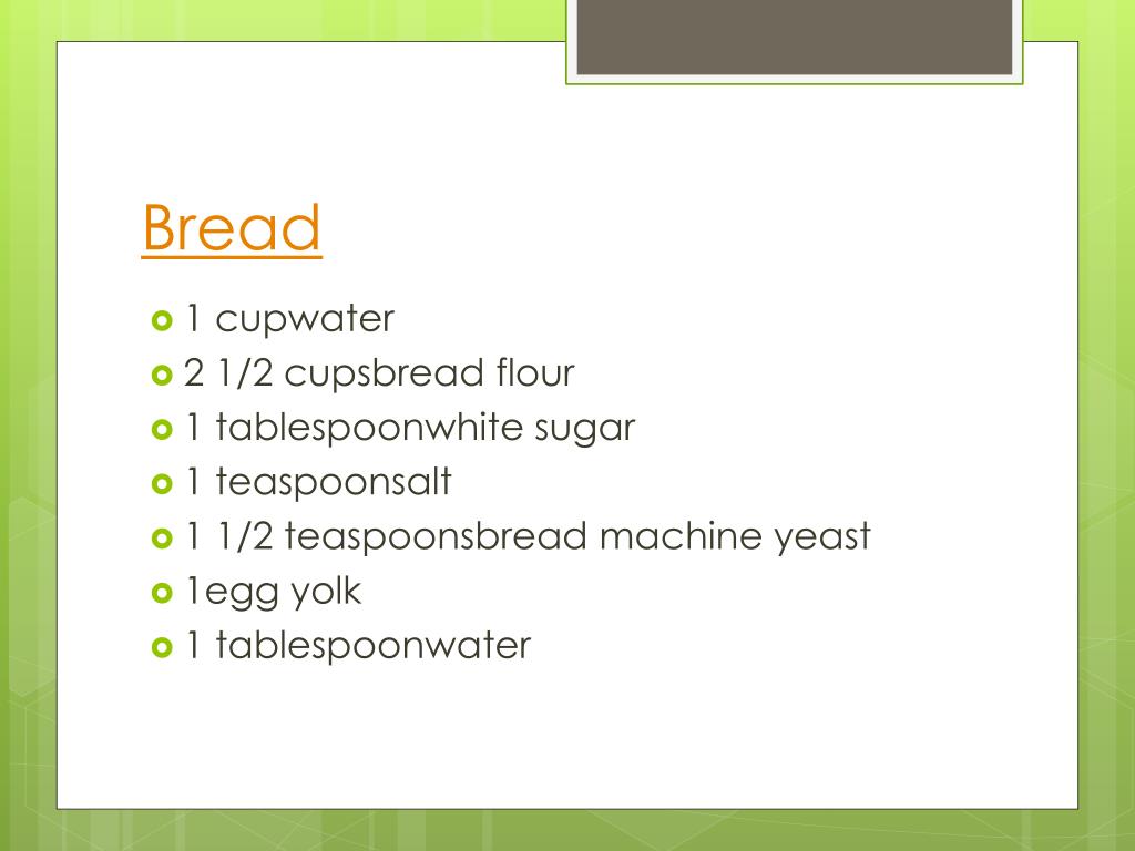 PPT - Bread PowerPoint Presentation, free download - ID:2441026