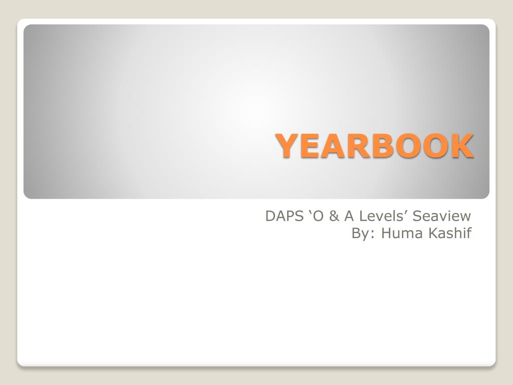 PPT - YEARBOOK PowerPoint Presentation, free download - ID:2442354