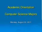 PPT - Computer Science Orientation PowerPoint Presentation, free ...