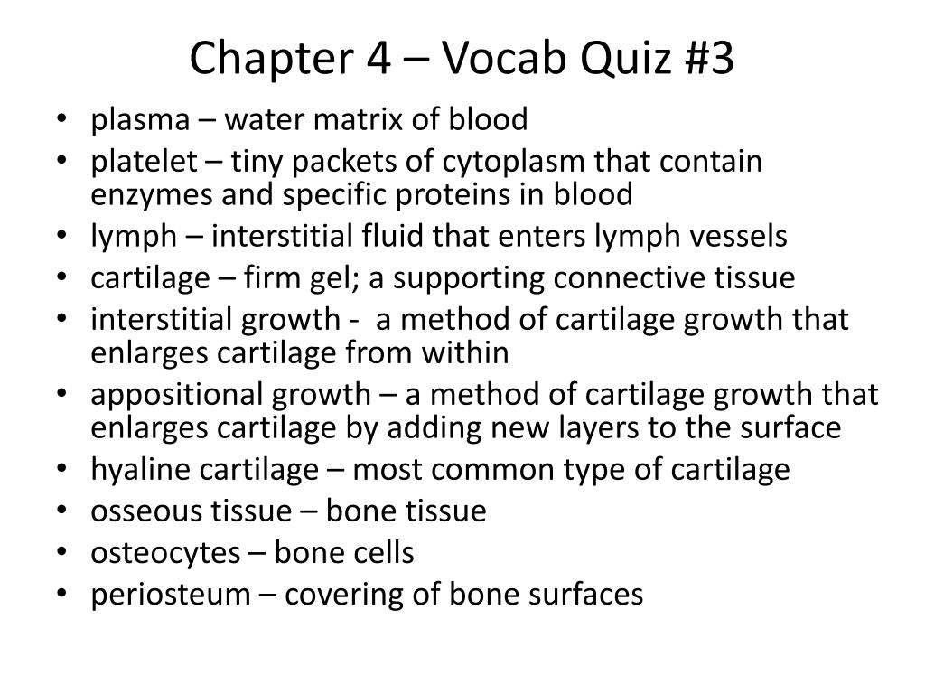 PPT - Chapter 4 – Vocab Quiz #3 PowerPoint Presentation, free download ...