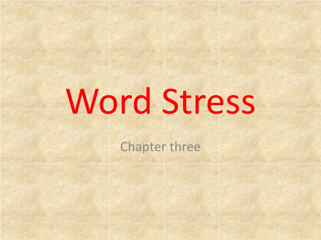 PPT - Word Stress PowerPoint Presentation, free download - ID:2446142