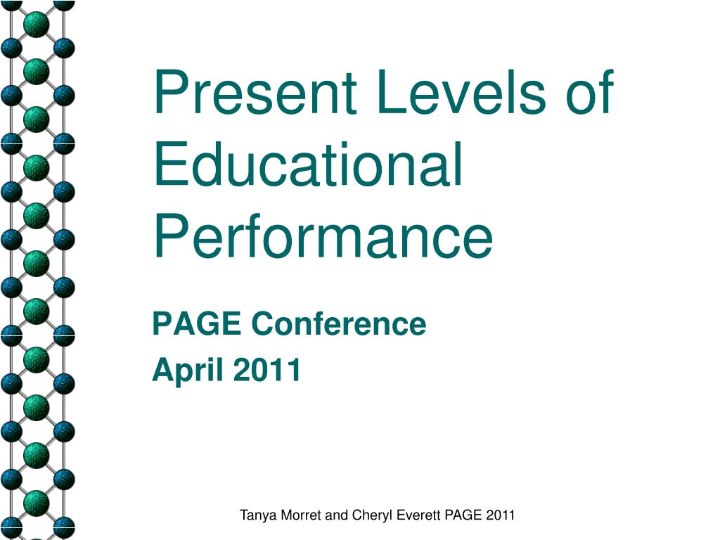 PPT - Present Levels of Educational Performance PowerPoint Presentation ...