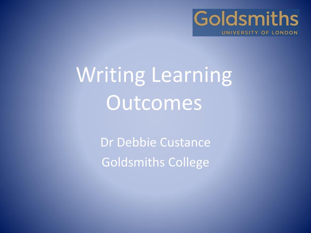 PPT - Writing Learning Outcomes PowerPoint Presentation, free download ...