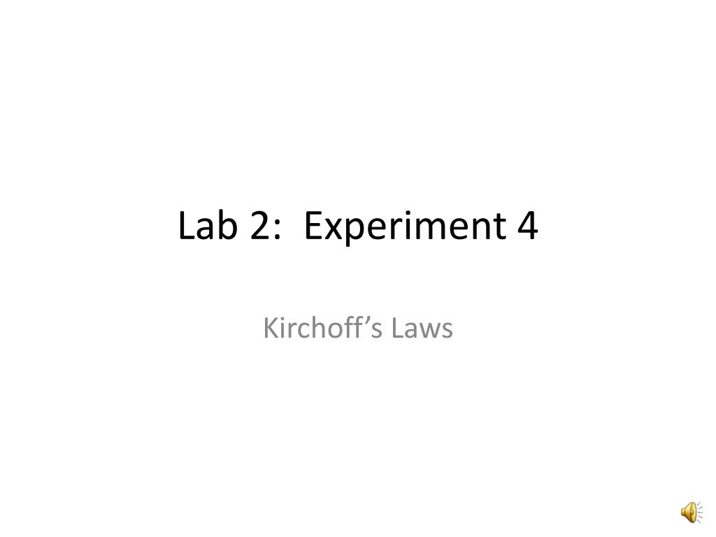 PPT - Lab 2: Experiment 4 PowerPoint Presentation, free download - ID ...