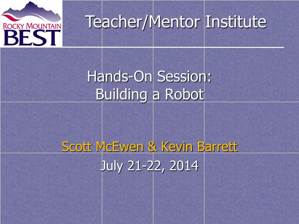 PPT - Hands-On Session: Building a Robot PowerPoint Presentation, free ...