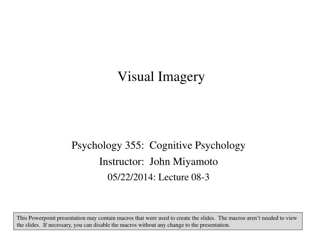 PPT - Visual Imagery PowerPoint Presentation, free download - ID:2450734