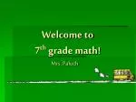 PPT - 7 th Grade Math PowerPoint Presentation, free download - ID:6239371