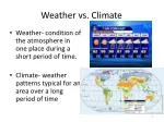 PPT - Weather vs. Climate PowerPoint Presentation, free download - ID ...