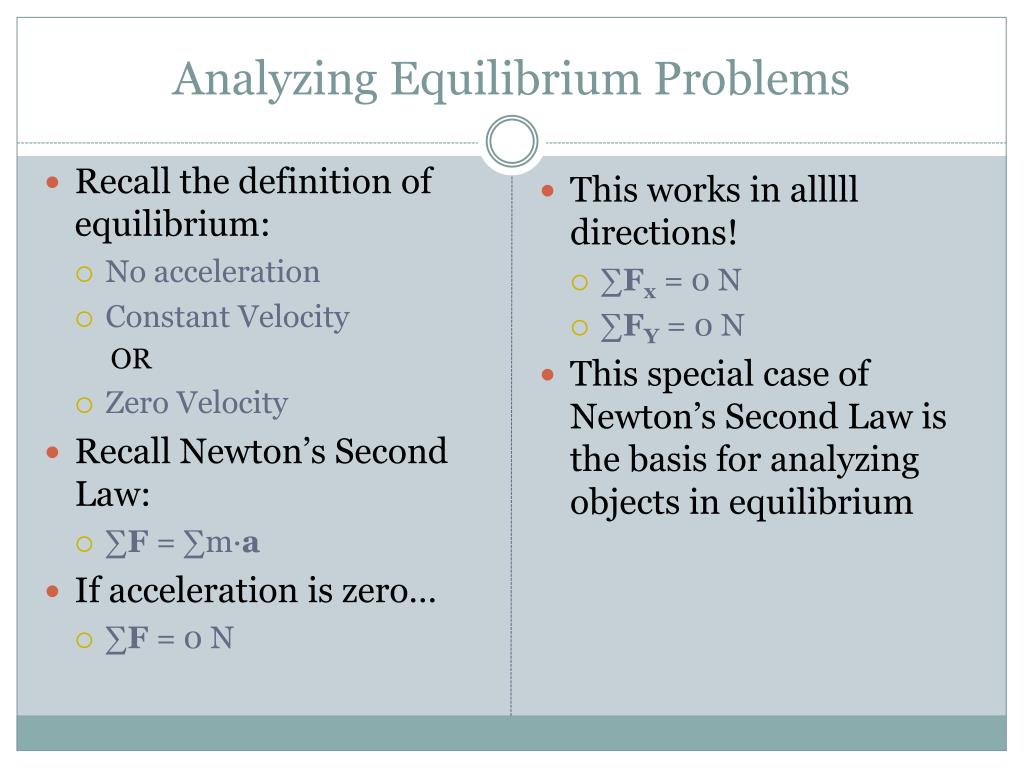 PPT - Analyzing Equilibrium Problems PowerPoint Presentation, free ...