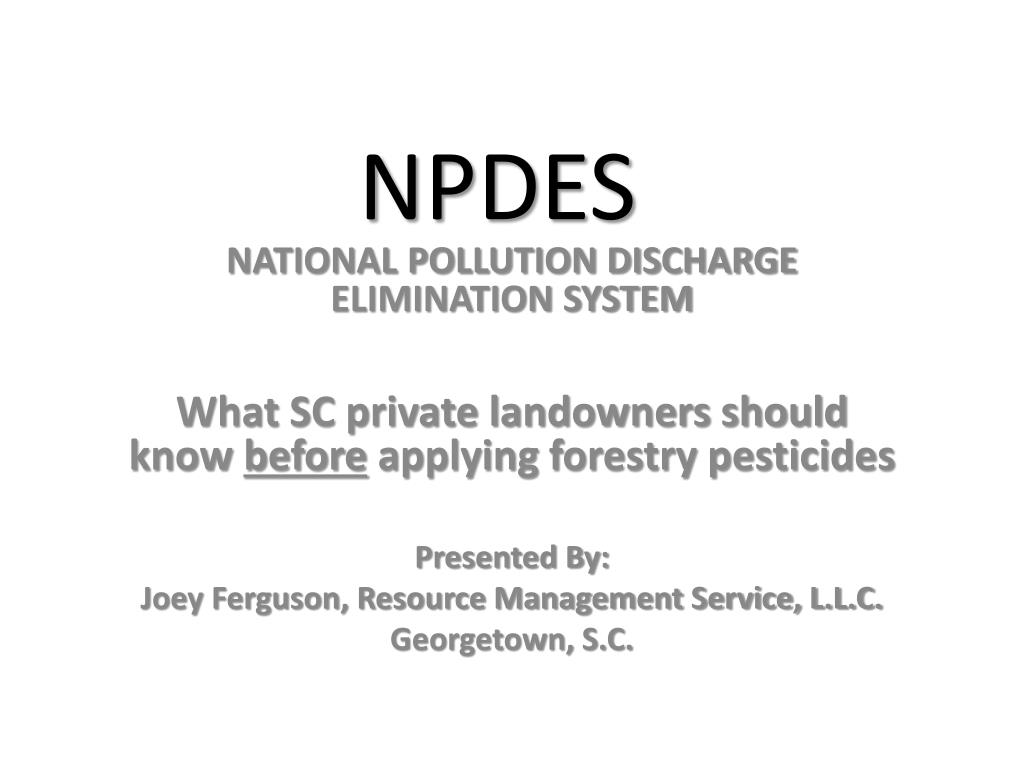 PPT - NPDES PowerPoint Presentation, free download - ID:2454431