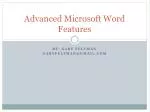 PPT - Advanced Microsoft Word PowerPoint Presentation, free download ...