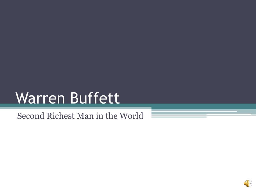 PPT - Warren Buffett PowerPoint Presentation, free download - ID:2455952