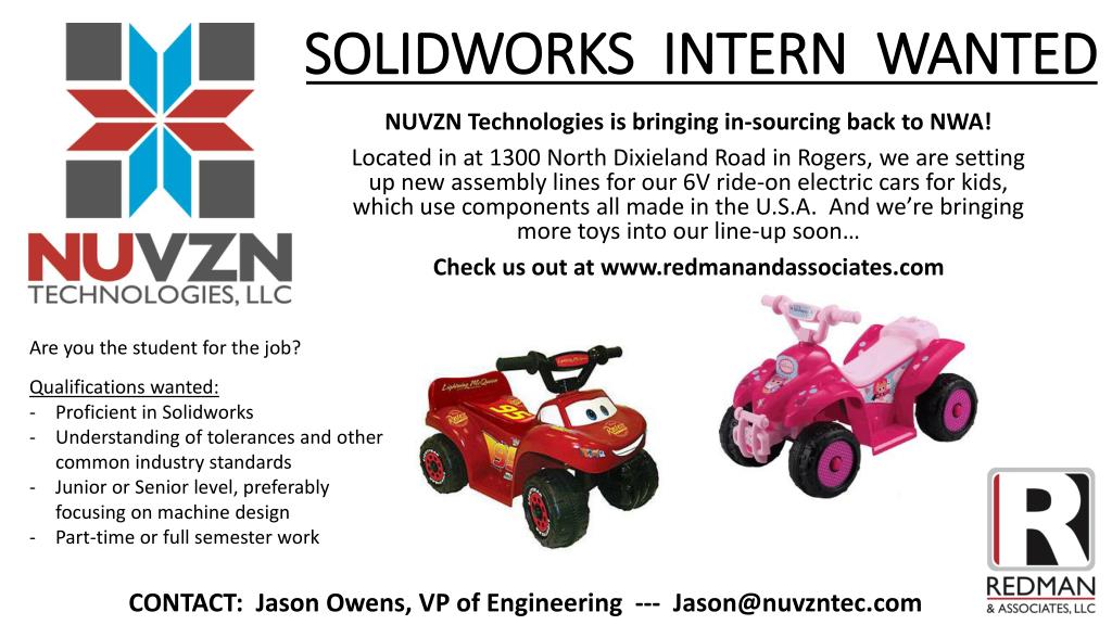 PPT - SOLIDWORKS INTERN WANTED PowerPoint Presentation, free download ...