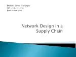 PPT - Chapter 4 Designing the Distribution Network in a Supply Chain ...